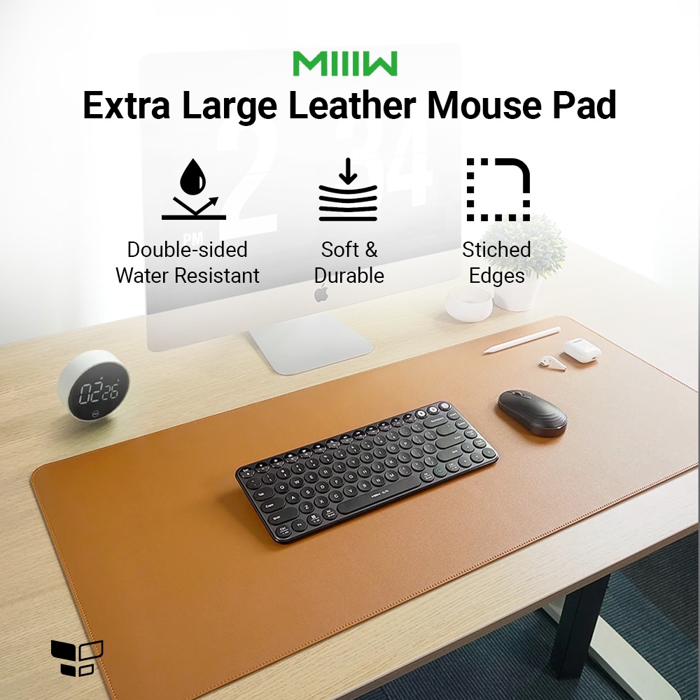 Xiaomi Miiiw Extra Large Leather Mouse Pad (900 x 400 mm) Desk Pad ...