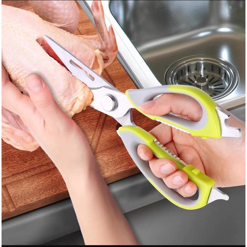 7 In 1 Multifunctional magnetic refrigerator scissors stainless steel ...