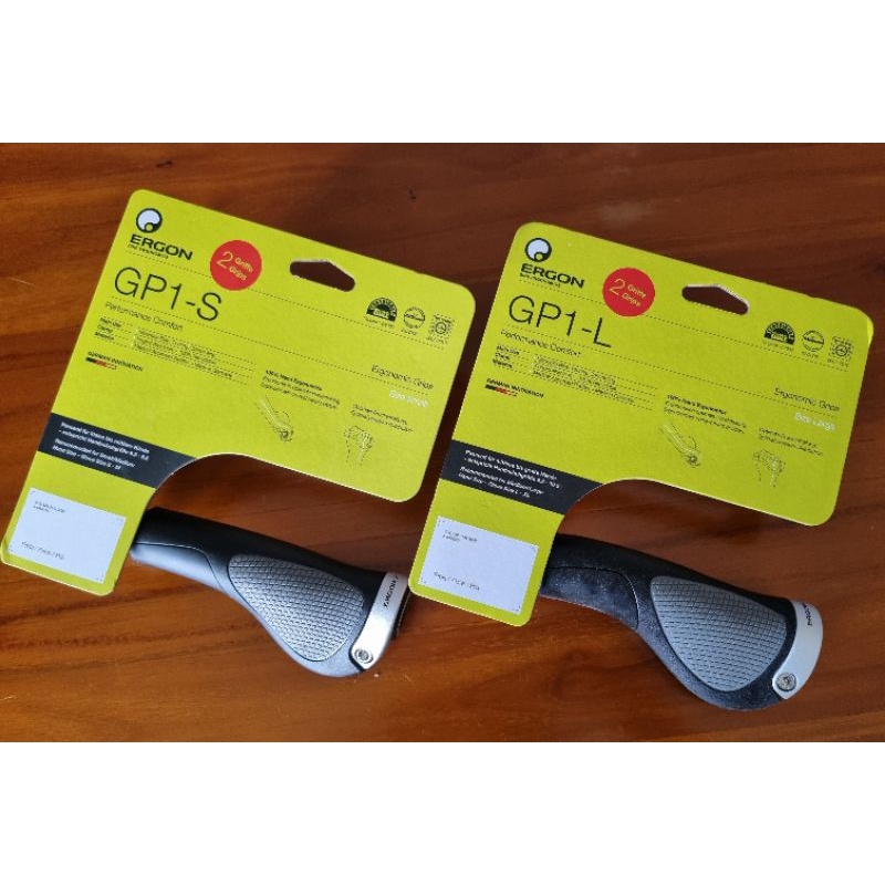 Ergon GP1-L or GP1-S Ergonomic comfort bicycle grips for hybrid ...
