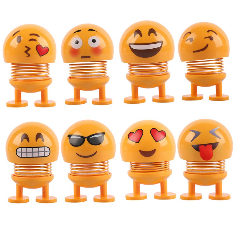 ! FUNNY FACE EXPRESSIONS EMOJI BOBBLE HEAD DOLL (MU-01) | Shopee Singapore