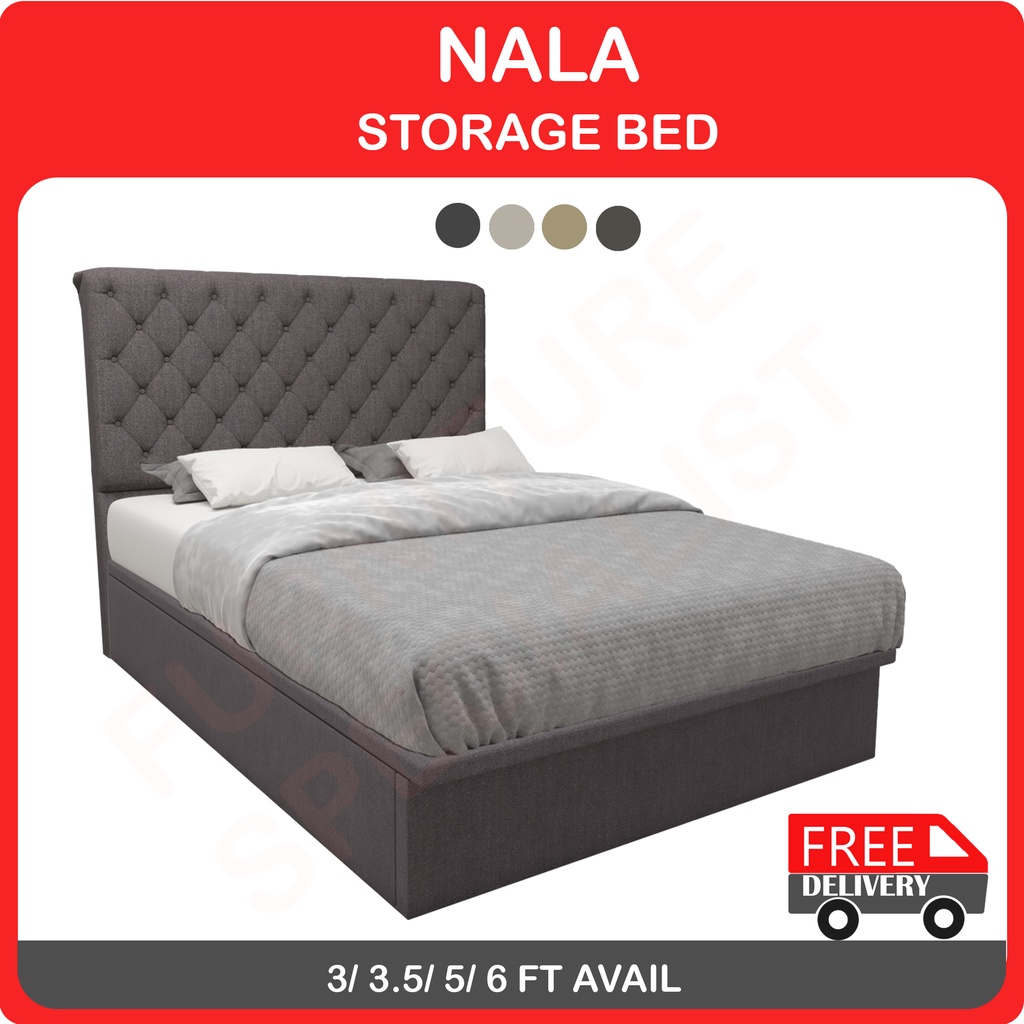 Furniture Specialist NALA STORAGE BED IN 4 COLOUR (Ext 12/ Ext 14 /Ext ...