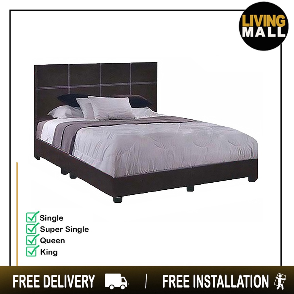 Living Mall Faux Leather/Fabric/ Pet Friendly Fabric Divan Bed Frame ...