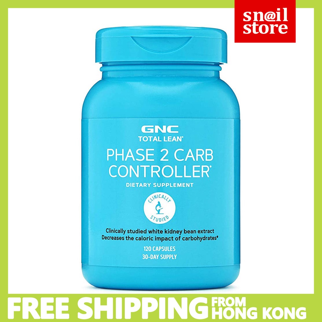 GNC Total Lean Phase 2 Carb Controller, 120 Capsules（EXP 2028） PHASE 2 ...