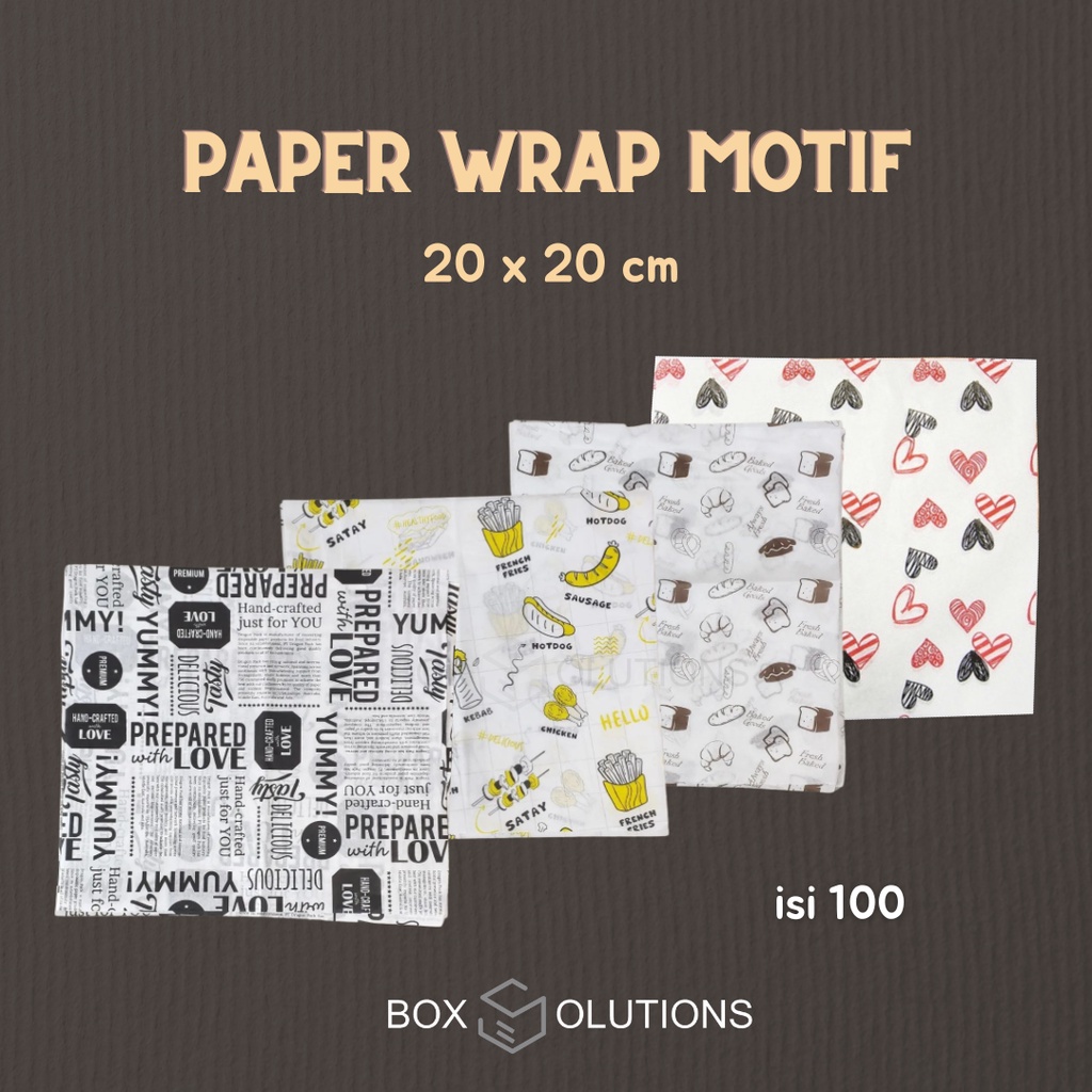 Paper rice/rice/paper wrap motif printing Laminate - 20x20 cm Contents ...