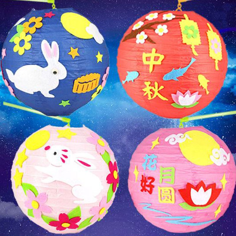 SG Stock Elitrend Mid Autumn Festival DIY Paper Lantern DIY Mooncake ...