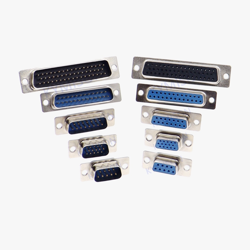 DB9 DB15 DB25 DB37 DB50 Hole/Pin Female/Male/Cover Welded Connector RS232 serial port socket DB ...