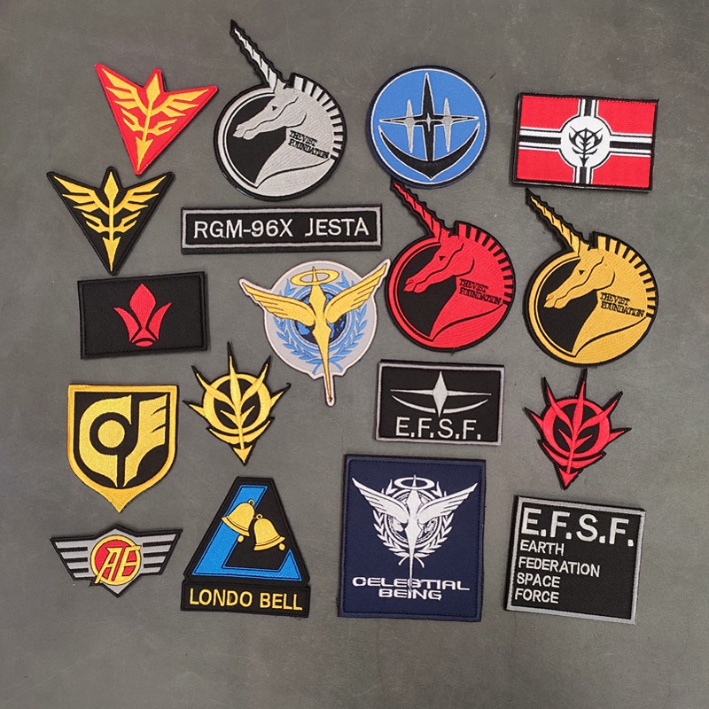 [Customized Velcro Patch] EFSF Anime Game Badge 3D Embroidered Velcro ...