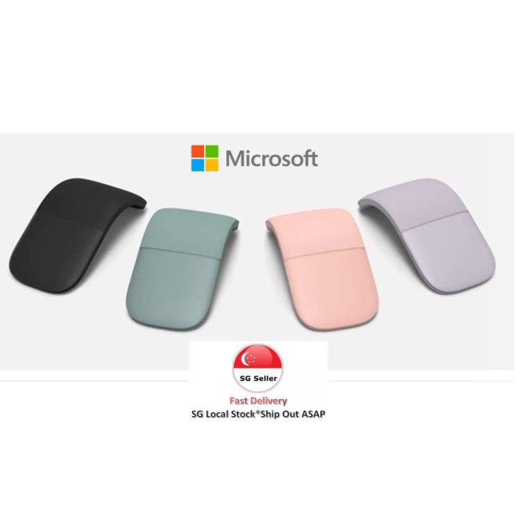 Microsoft Wireless Foldable Arc Mouse Folding Bluetooth Touch Mice ...