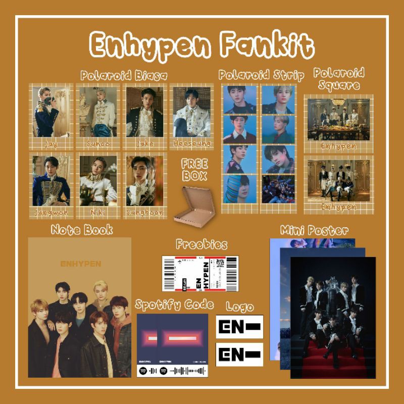 K-pop ENHYPEN MINI FANKIT / ENHYPEN FANKIT / ENHYPEN SAVING PACKAGE ...