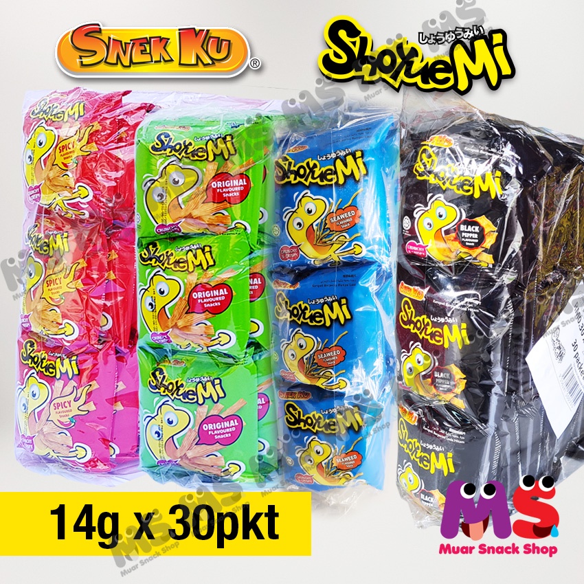 Snek Ku 14g x 30pks ShoyueMi Crunchy & Crispy / Keropok | Shopee Singapore