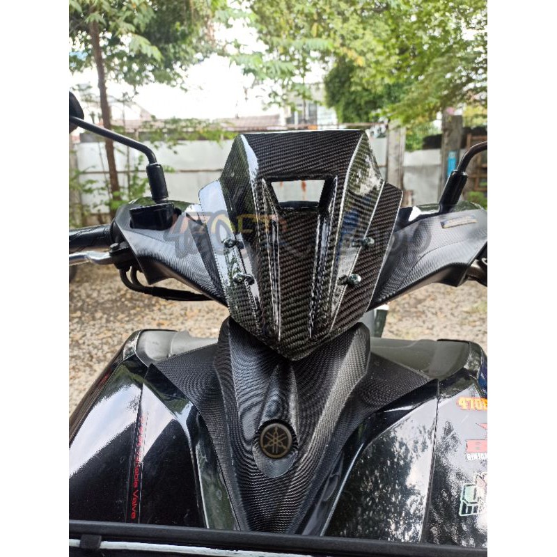 Aerox 155vva Windshield / visor and aerox new Connected thailand Carbon ...