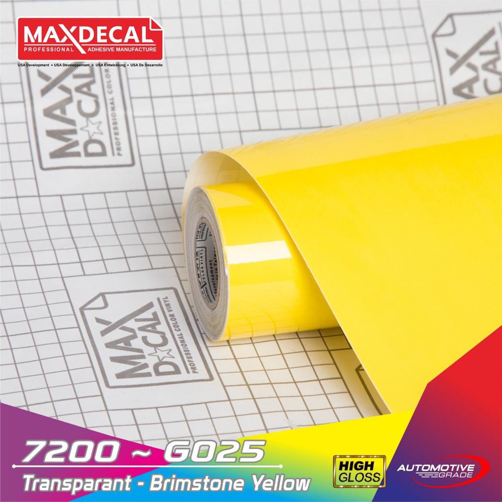 Maxdecal 7200 G025 Transparent Brimstone Yellow, Transparent Series ...