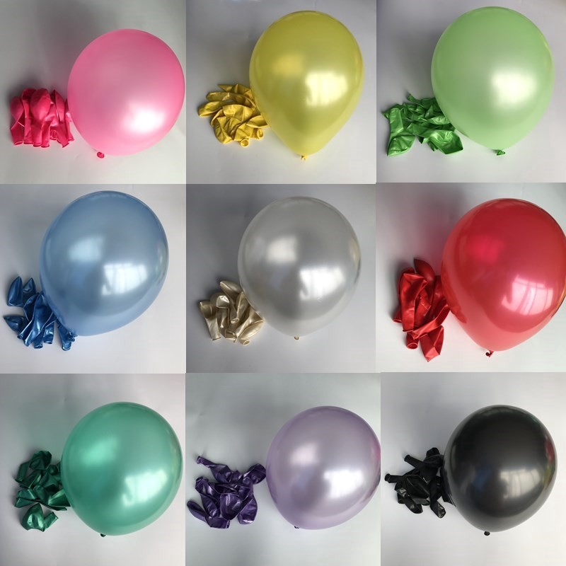 10pcs 10 inch Round Thick Pearl Latex Balloons Party Decoration Air ...