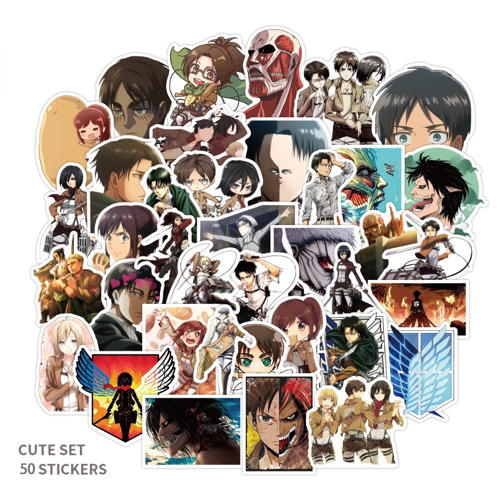 50 Giant Graffiti Stickers of Different Animation Attacks Decorate ...