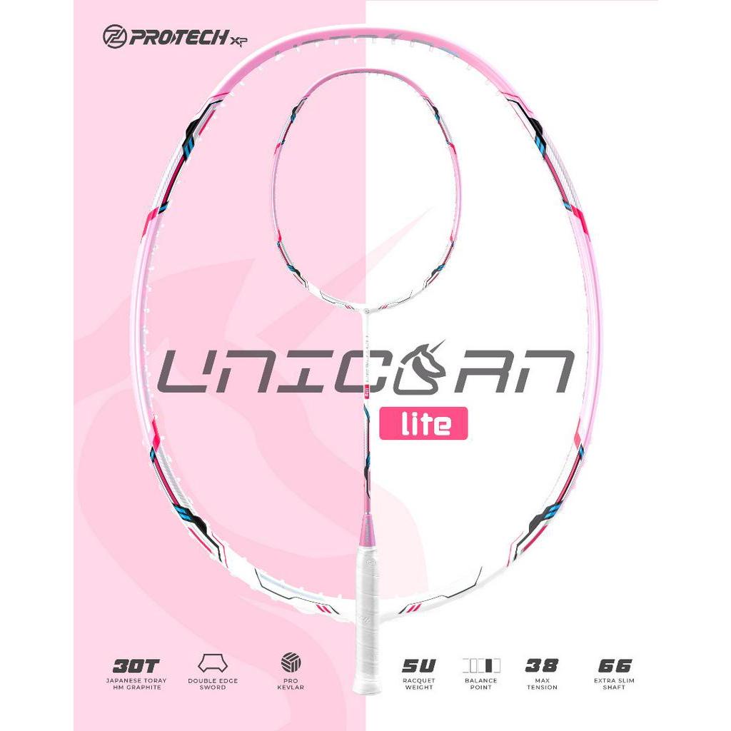 Protech MAGIC UNICORN LITE Badminton Racket (MAX 38LBS)(FREE STRING ...