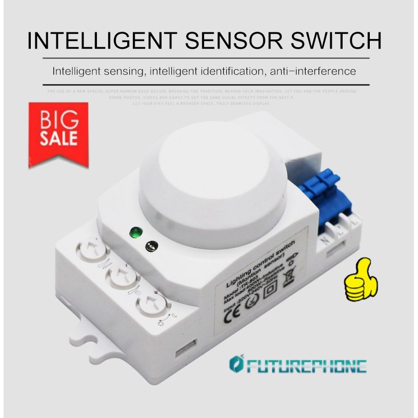 Microwave Sensor Switch 5.8GHz Radar Sensor Switch 360 Degree Radar ...