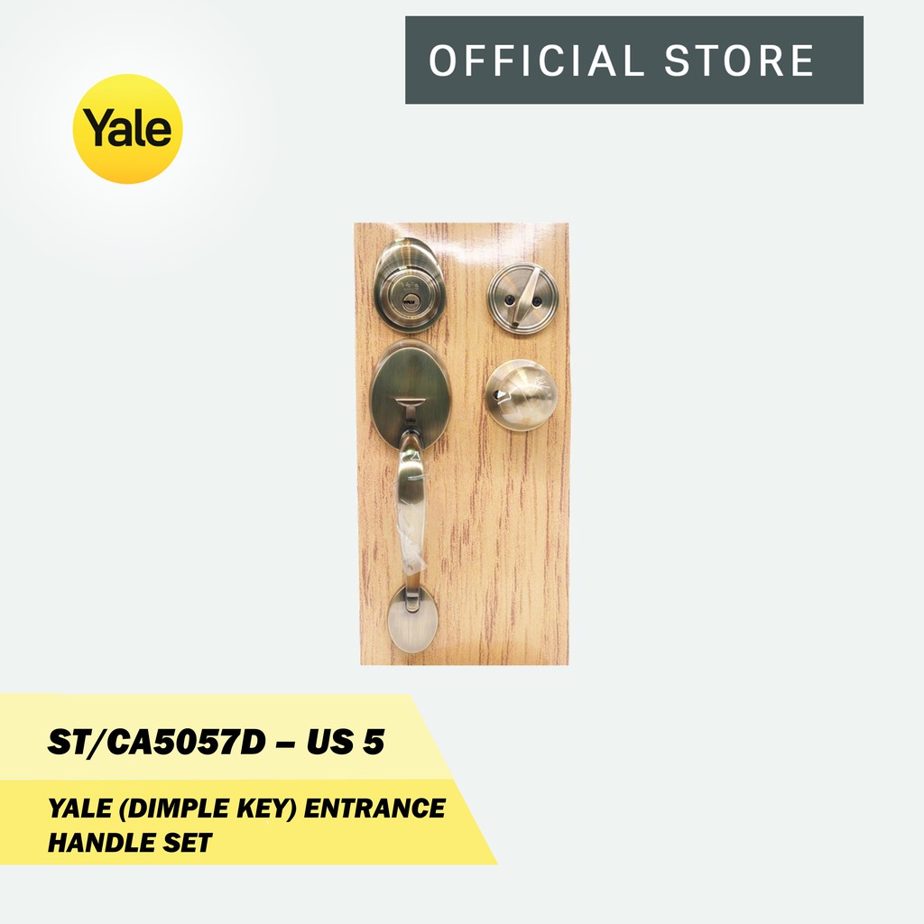 Yale ST/CA5057D (Dimple Key) Entrance Handle Set | Shopee Singapore