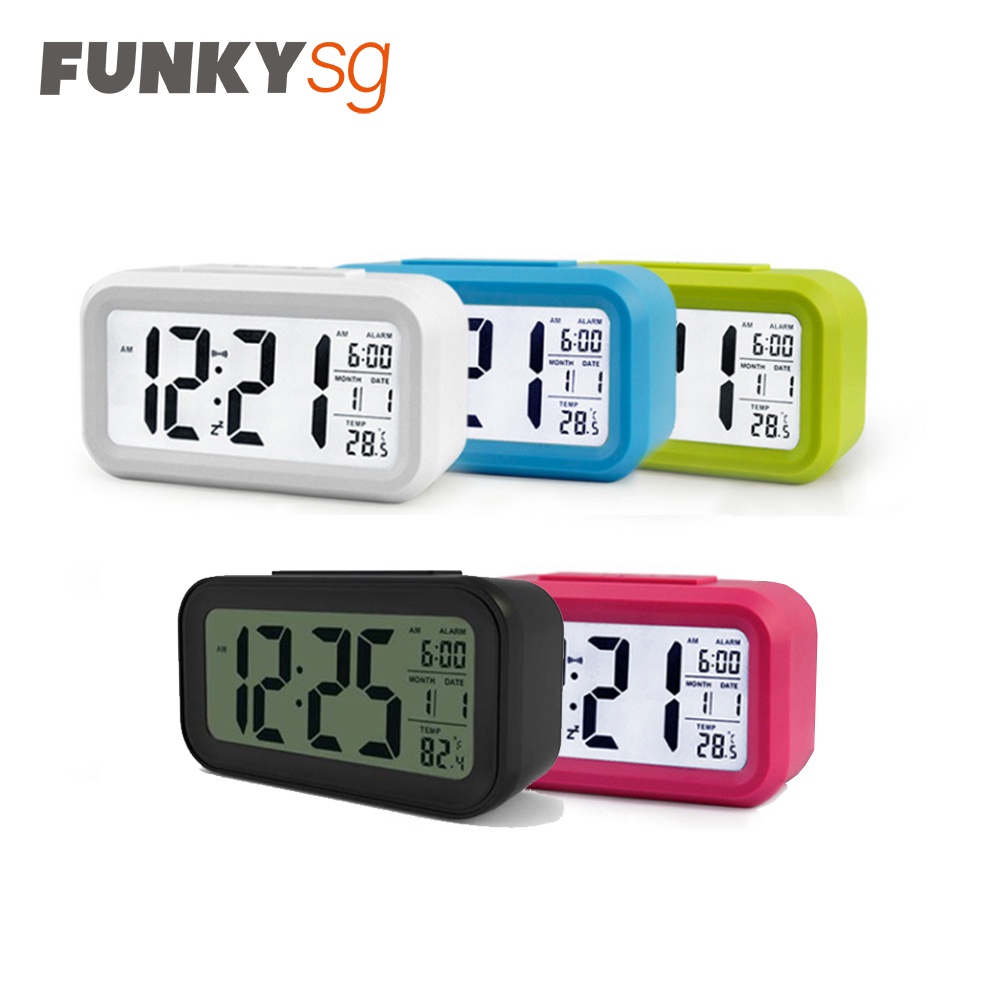 Smart Alarm Clock With Night Sensor Auto Back Light During the Dark ...
