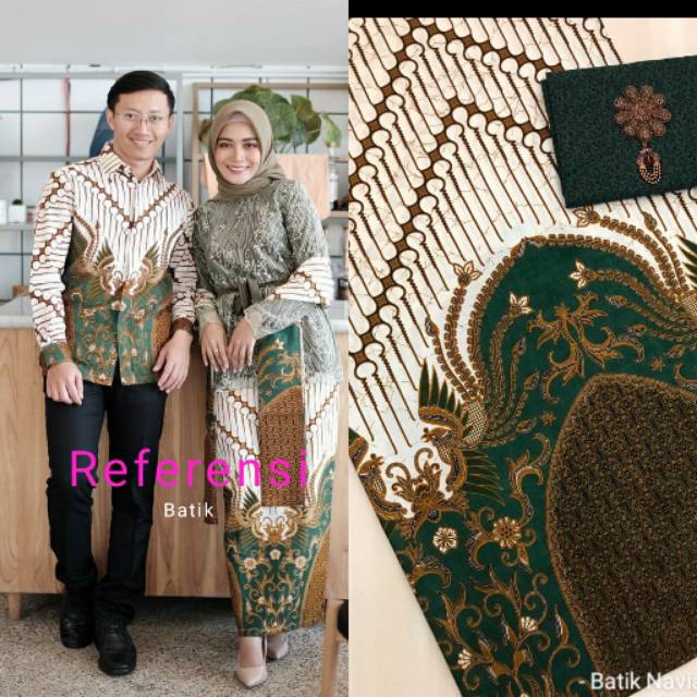 Pekalongan batik Fabric Sogan modern batik batik Uniform Men Women ...