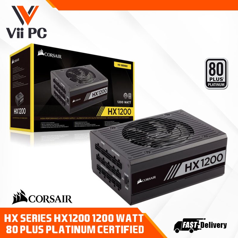 Corsair HX Series HX1200 — 1200 Watt 80 PLUS PLATINUM Certified Fully ...