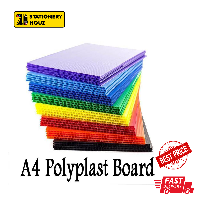 Stationery Houz A4 A3 Polyplast Impra Corrugated Board (3mm) Straw ...
