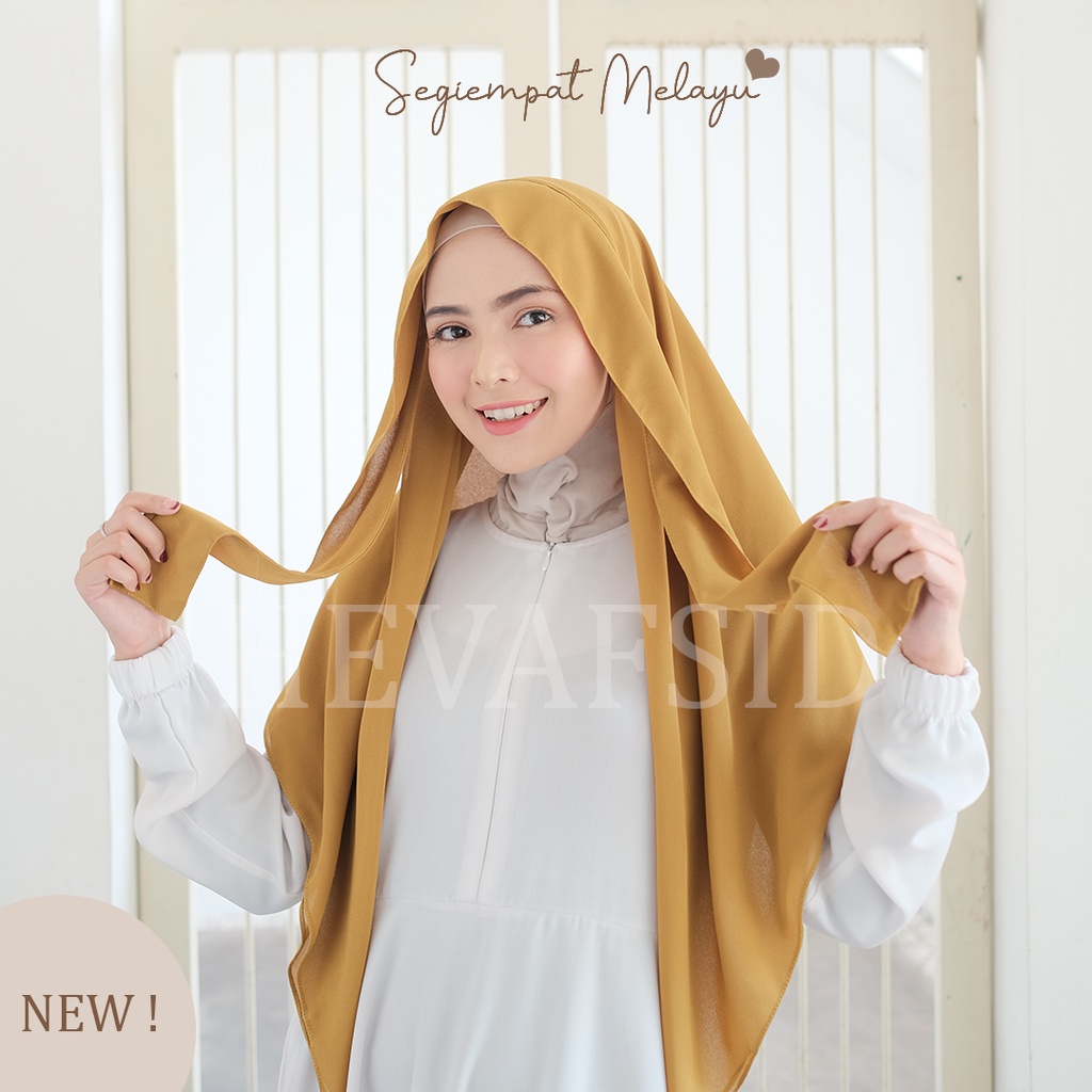 Heva - Malay Quadrangle/Malay Quadrilateral Hijab 2 Layer Malaysia ...
