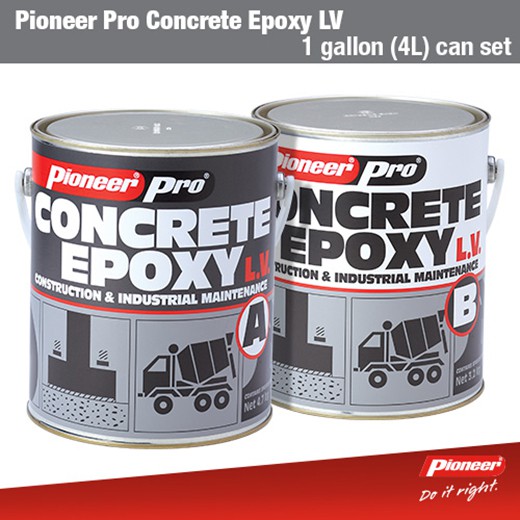 Pioneer Pro Concrete Epoxy Low Viscosity 4L Set (1 Gallon) | Shopee Singapore