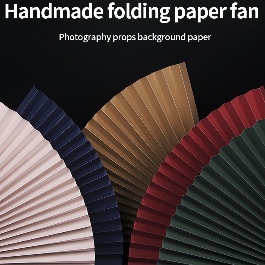 Selens Photography Props Paper Folding Fan Background Paper Gourmet ...