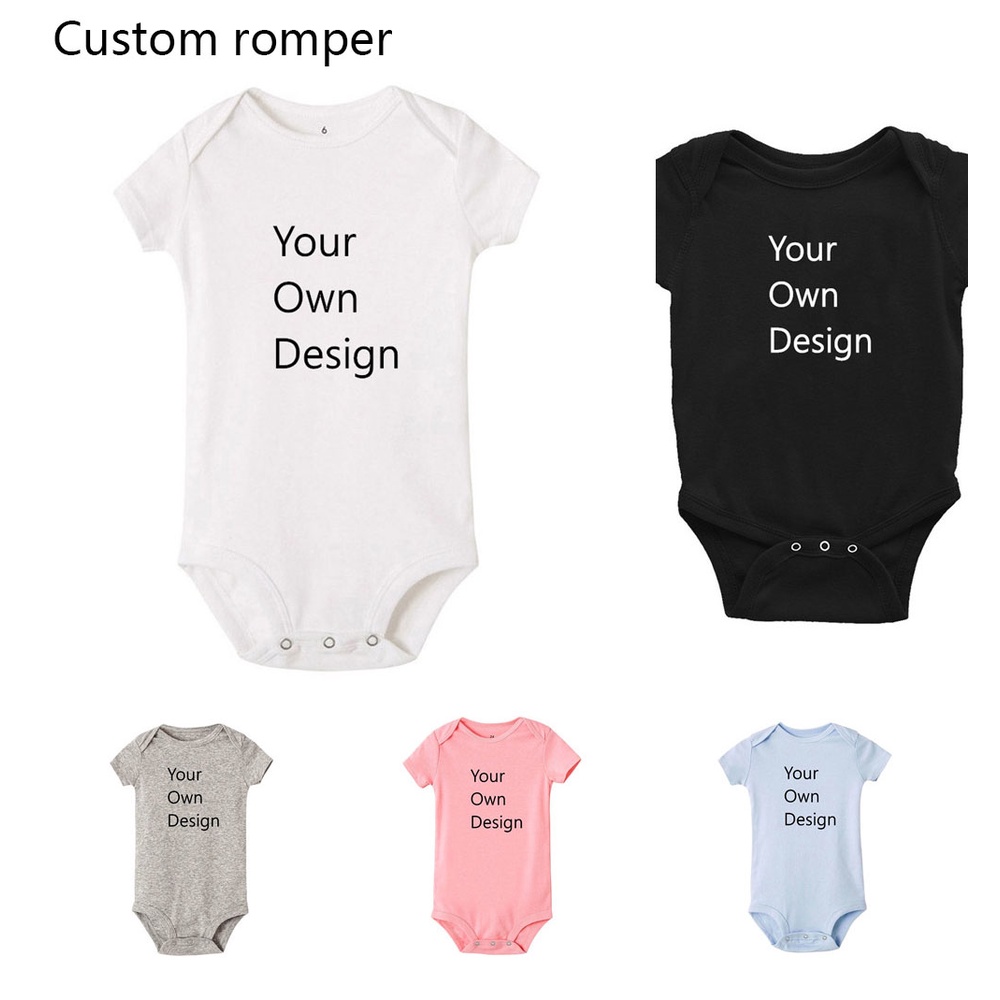 Custom Romper Customize Available No MOQ Baby Summer Short Sleeve ...
