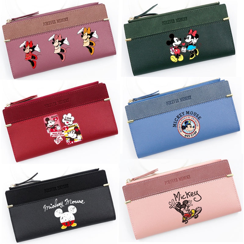 Mickey Mouse Wallet for Woman Card Holder Wallet Coin Purse Cute Wallet ...