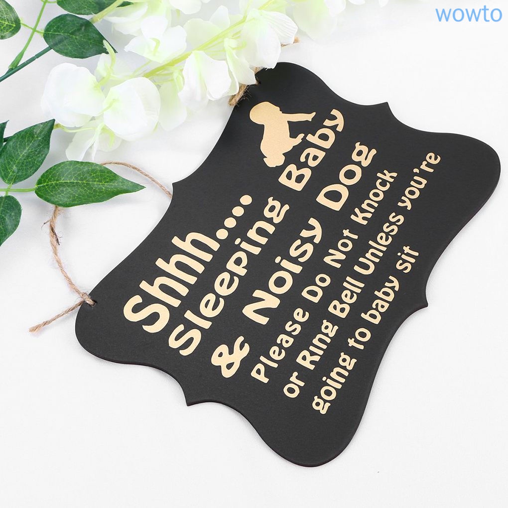 [Coco]Sleeping Baby Door Sign Do Not Disturb Sign Baby Room Hanging ...