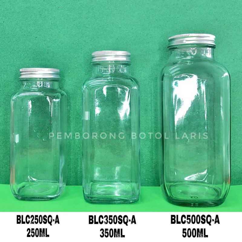LARGE MOUTH PLATE GLASS BOTTLE 250ML/350ML/500ML | Shopee Singapore