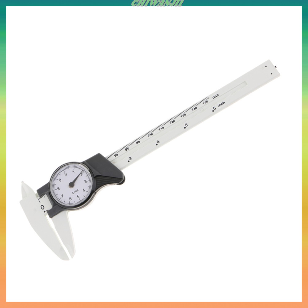 [CHIWANJI1] 150 mm 6 inch Dial Caliper Vernier Meter White | Shopee ...