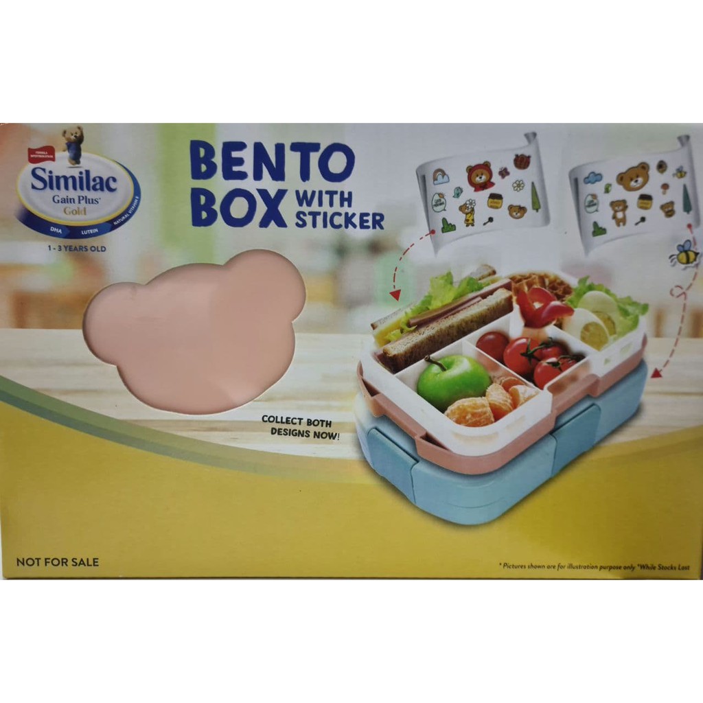 Similac Bento Box with Stickers lunch snack food box storage box kids ...