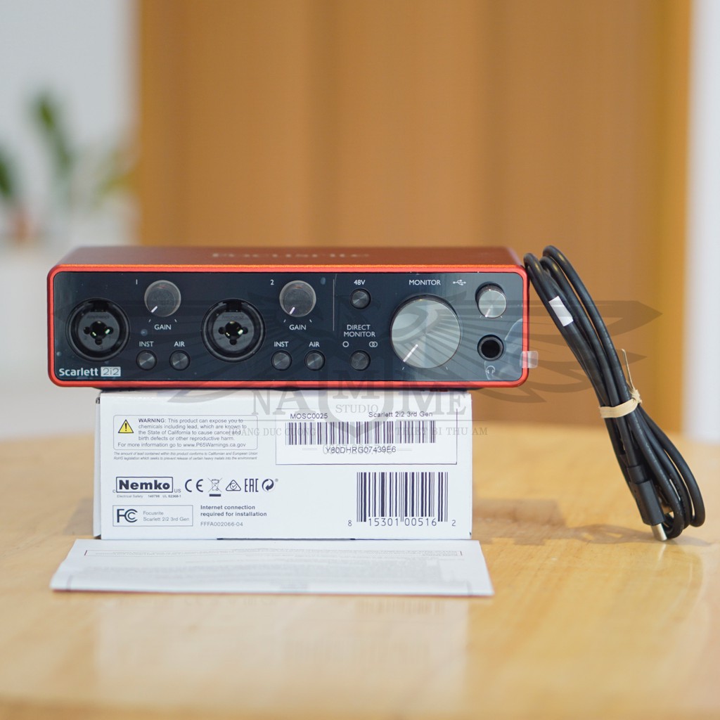 Focusrite Scarlett 2i2 Gen 3 Sound Card - Focus USB Audio SoundCard ...