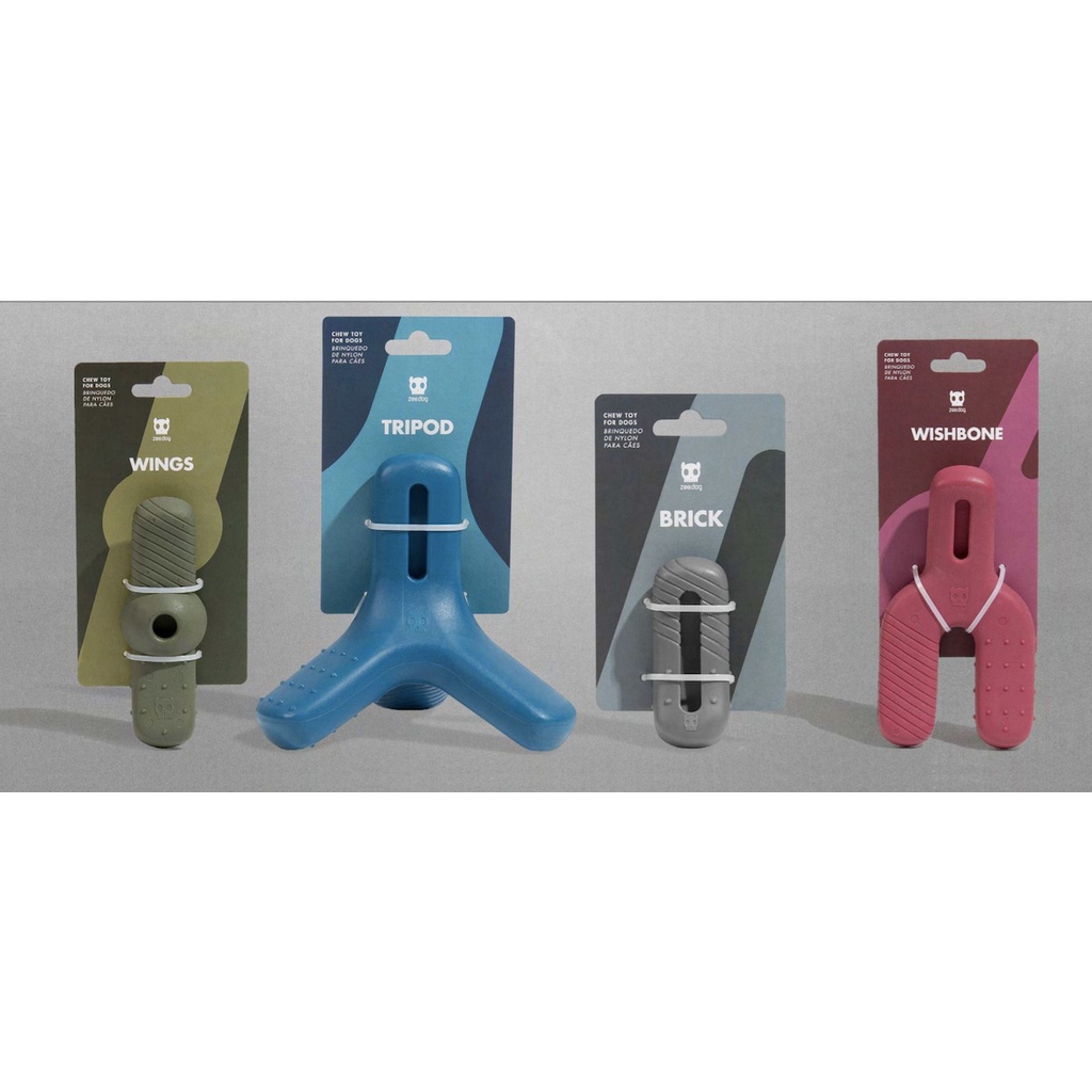 Zee Dog Nylon Toys (Tripod, Wishbone, Wings, Brick) | Shopee Singapore