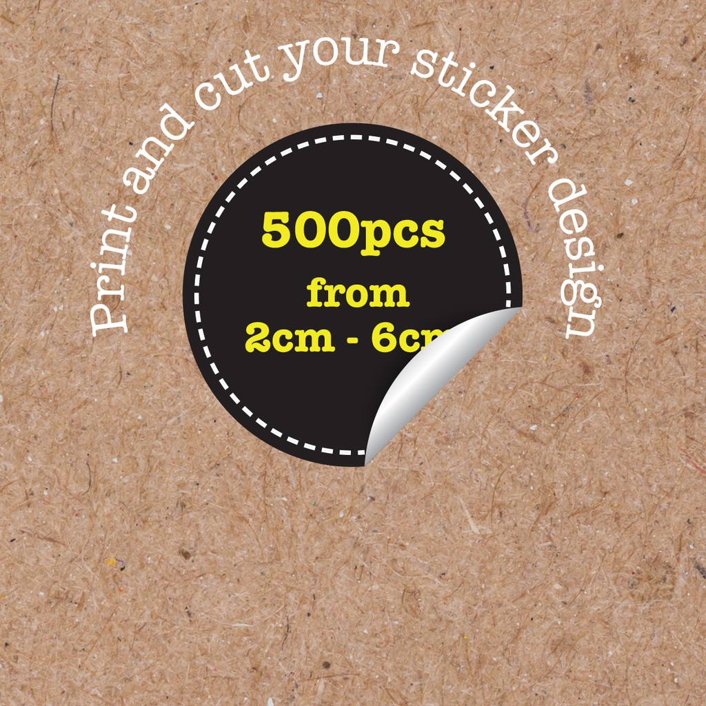 Customise Sticker Label Printing - 500pcs | Shopee Singapore