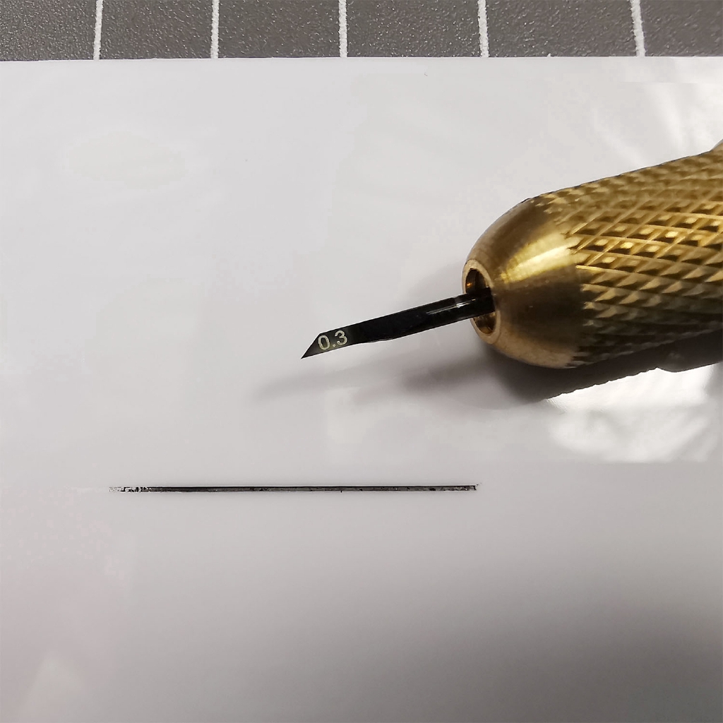 THINNERLINE Model Chisel for Panel Line Scribing, Tungsten Alloy with ...