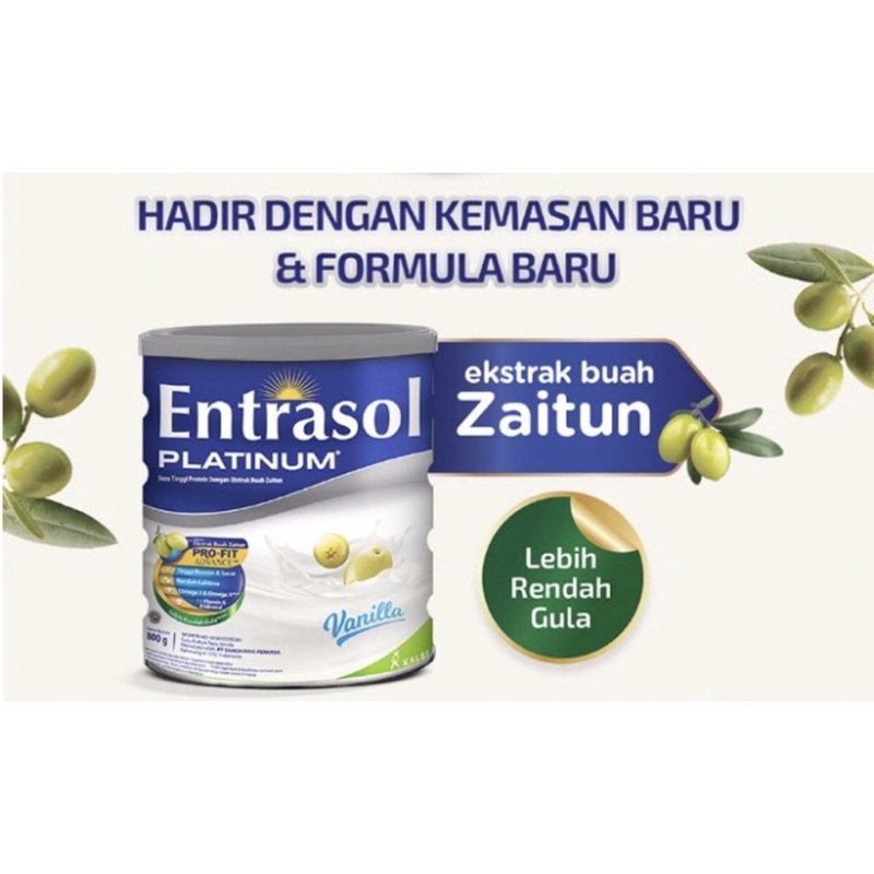 Entrasol platinum vanilla 400 grams & 800 grams (complete nutritional ...