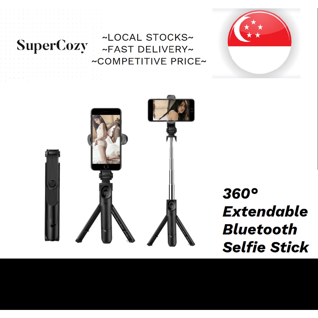 👍CHEAPEST!!!👍 360° Rotation Tripod Stand Extendable XT09 Bluetooth ...