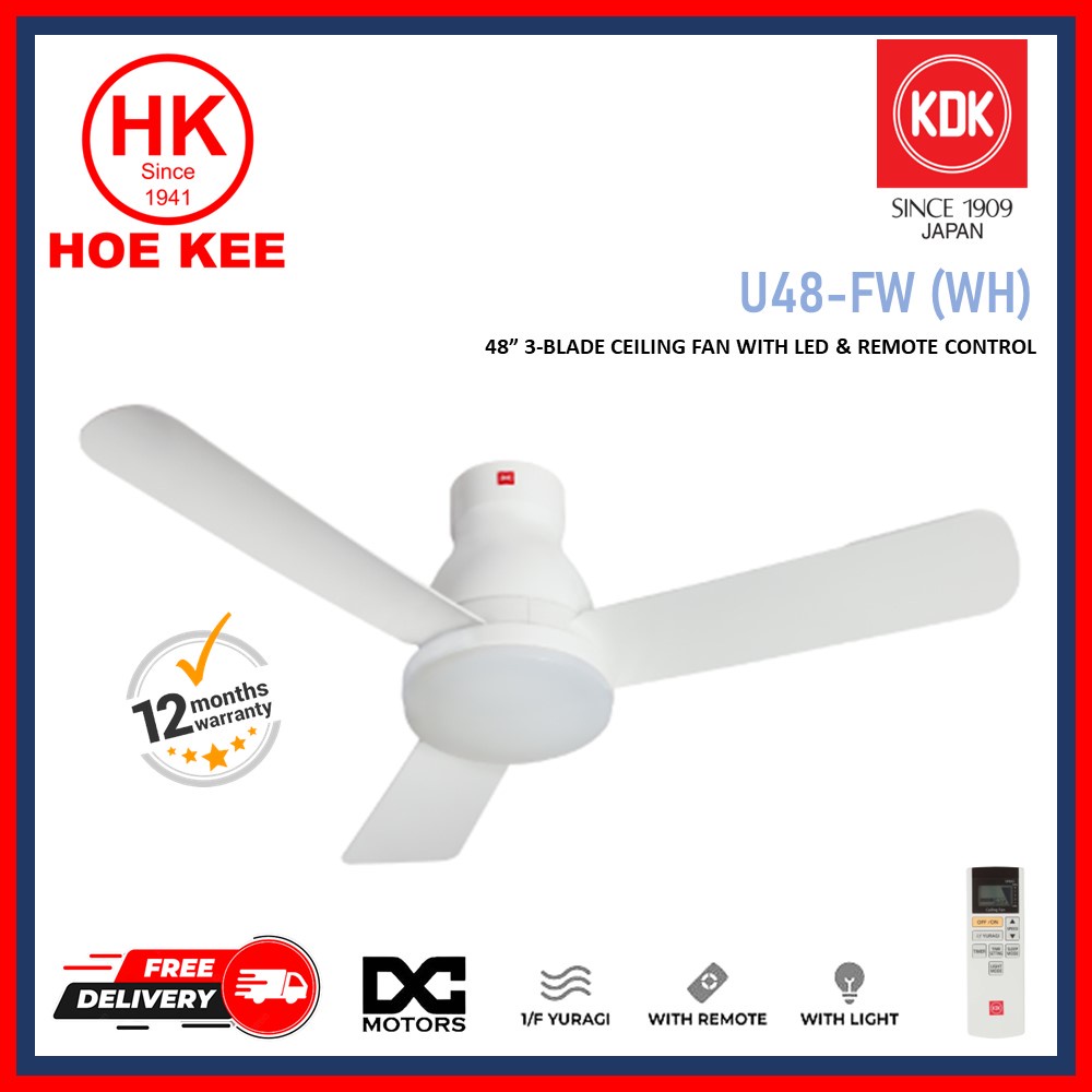 KDK U48FP 48" DC Ceiling Fan with LED Light | Shopee Singapore