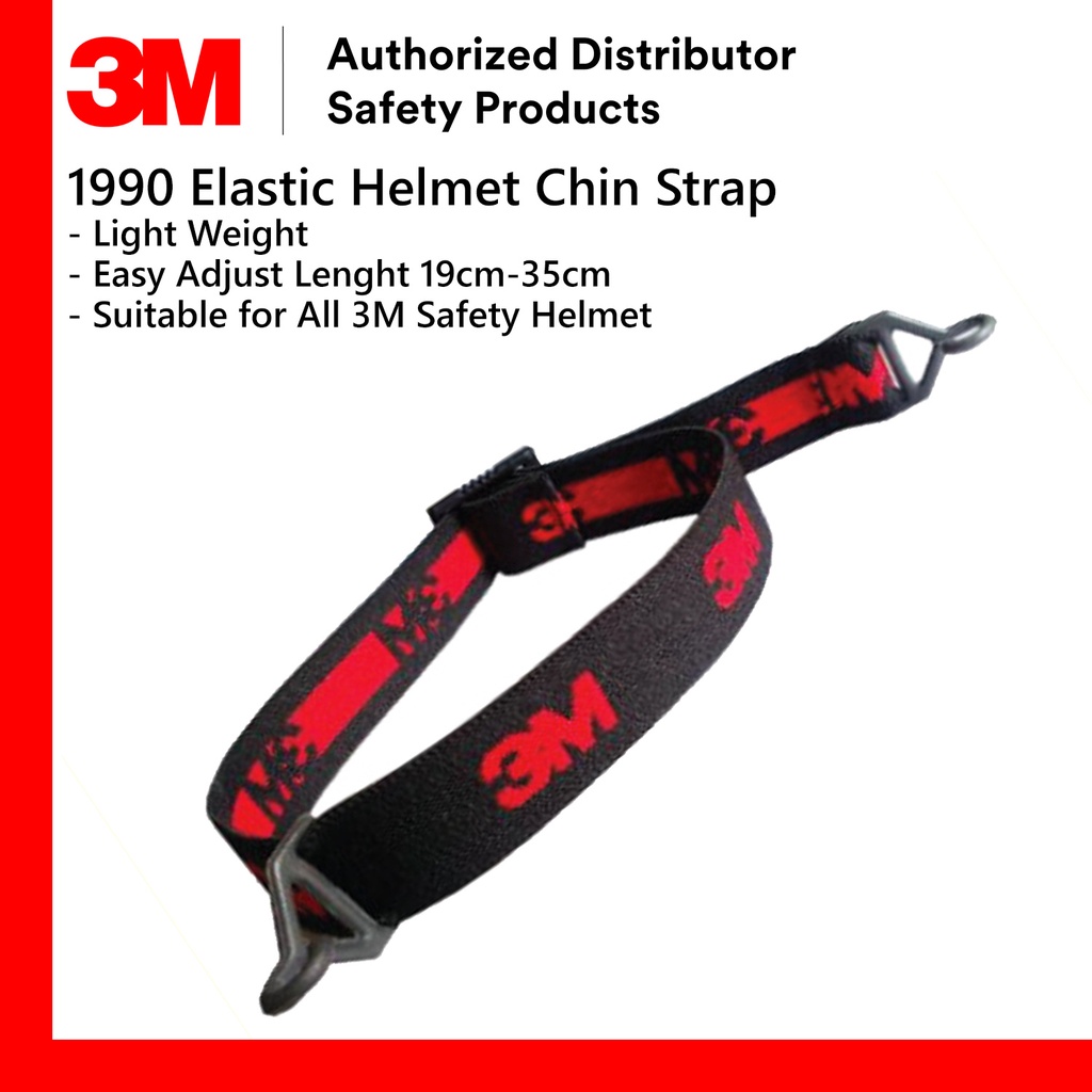 3M SecureFitTM H Series Hard Hat Accessories 1990 Elastic Chin Strap ...