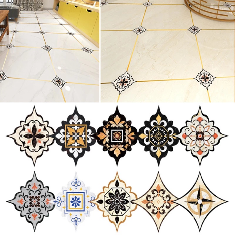 18pcs/Set Self Adhesive PVC Ceramic Tile Stickers/ Waterproof Wall ...