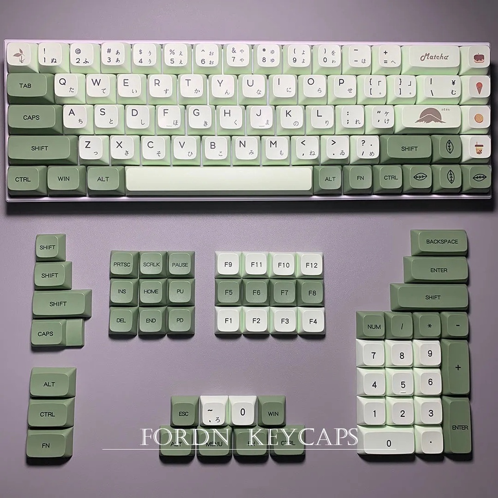 135 Keys Arctic Circle Keycaps Cherry Profiles PBT Dye-Sublimation For ...