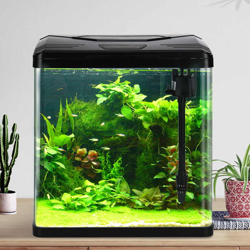 Yee fish tank water grass tank aquarium lazy table top tank small ...