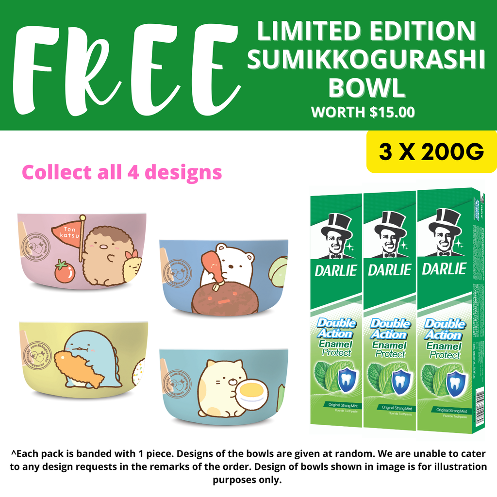 Darlie Double Action Enamel Protect (Strong Mint) 3x200G Toothpaste ...