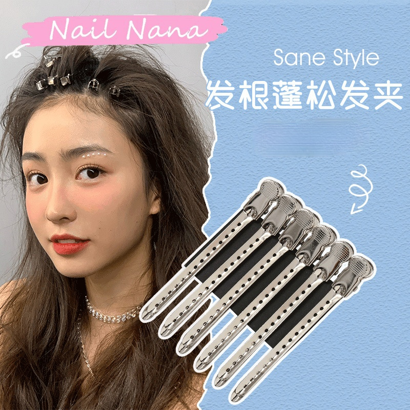 *Nail Nana*1PCS Hair Root Fluffy Clip with Bangs Stereotyped Duckbill ...