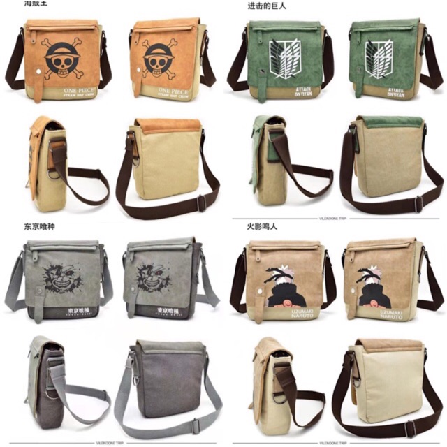 Anime Backpack bag Attack On Titan,One Piece,Harry Potter,Demon Slayer ...