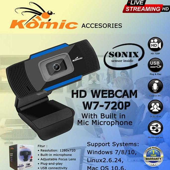 Komic W-720P Webcam (Sonix Chipset) Microphone and Sonix Chipset 30FPS ...
