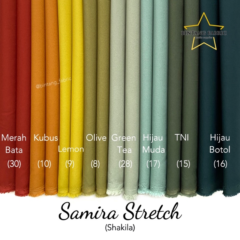 Samira Stretch Shakila Fabric Material 0.5 meters | Shopee Singapore